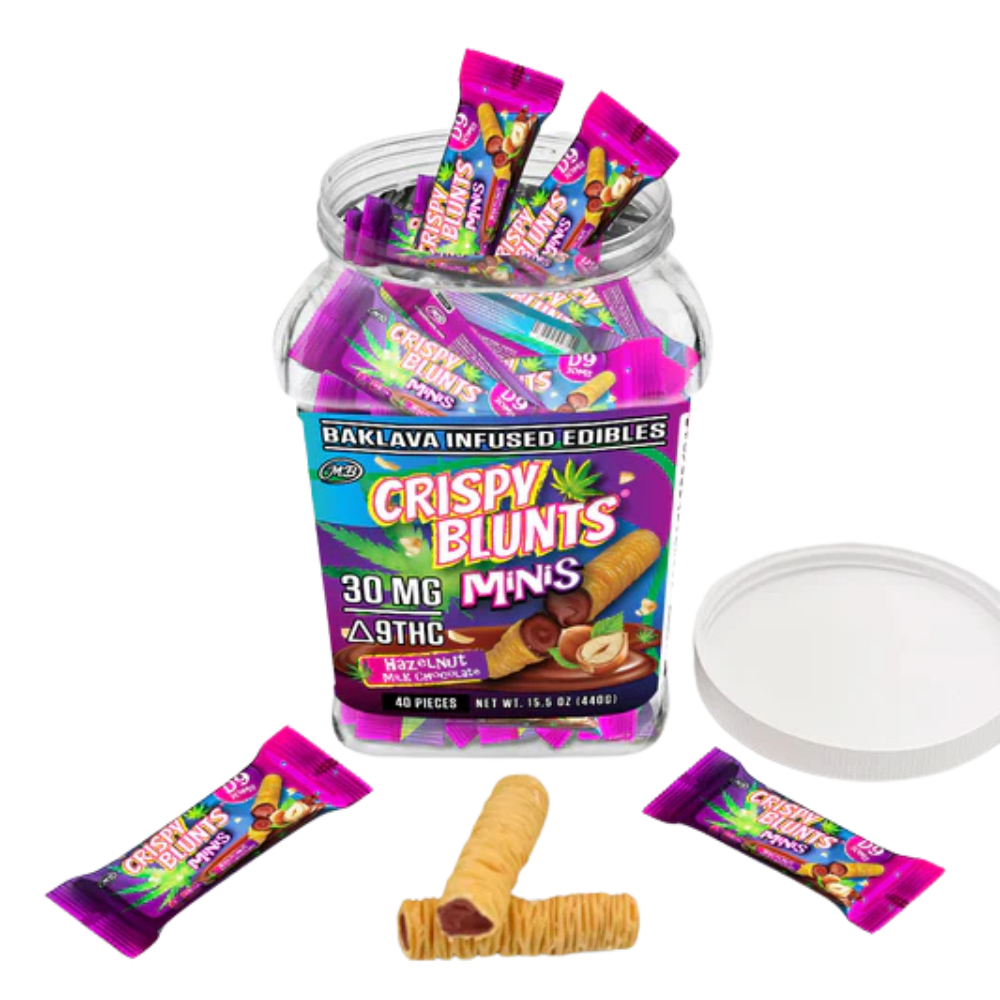 Mini Crispy Blunts • 30MG Delta 9 THC • 1 Mini Baklava Bar – The Human ...